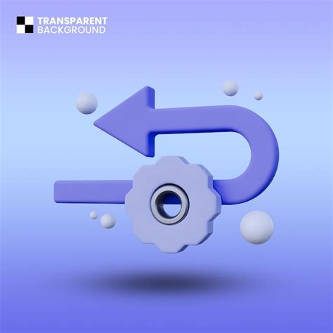 Premium Psd Back Setting 3d Icon Isolated