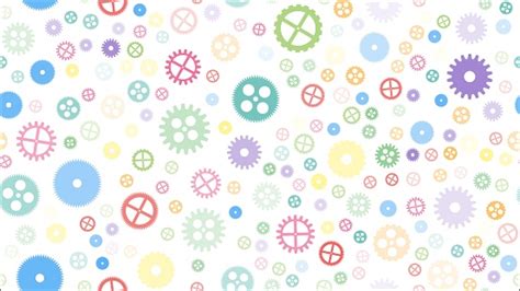 Geometrical Engineering Seamless Pattern Abstract Gears Background Vector Illustration Stock