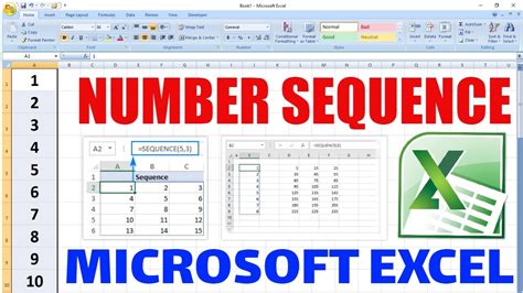 How To Create Sequential Number In Excel Sequence Number Formula In