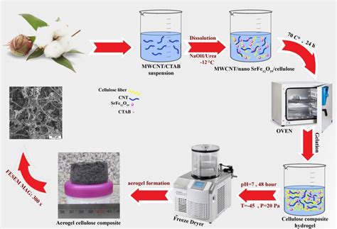 Schematic Of Preparation Of The Cellulose Aerogels Download
