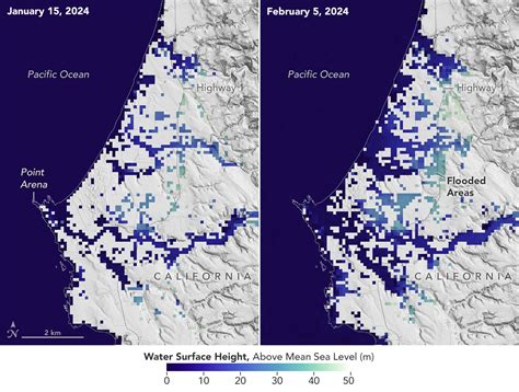 Swot Satellite Catches Coastal Flooding During California Storms