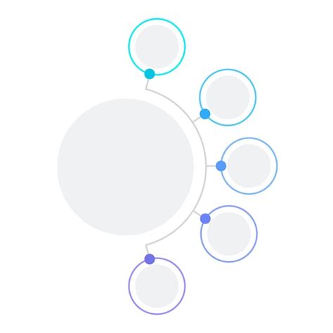Premium Vector Round Blue Schematic Infographic Chart Design Template
