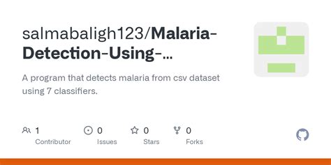 Github Salmabaligh123 Malaria Detection Using Machine Learning A Program That Detects