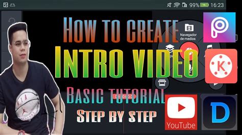 How To Use Kinemaster How To Make A Basic Intro Youtube