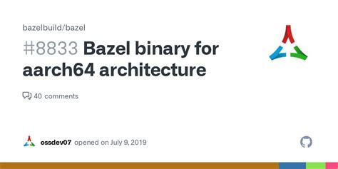 Bazel Binary For Aarch64 Architecture · Issue 8833 · Bazelbuildbazel