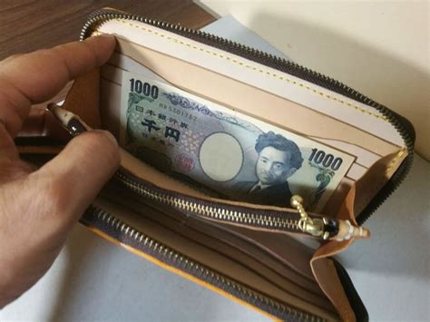 レザークラフトでラウンドファスナー型長財布を作る（44）：ウォレットの完成 革財布パターン 財布の型紙 長財布