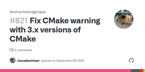fix cmake warning with 3 x versions of cmake · issue 821 · abumq