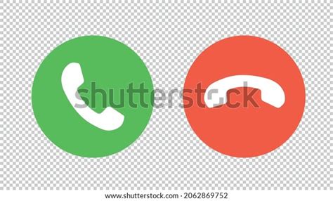 Answer Decline Phone Call Buttons On Stock Vector Royalty Free 2062869752 Shutterstock