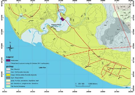 Geologic Map Of The Study Area And The Close Vicinity Modified After Download Scientific