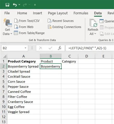 Split Cells In Excel GeeksforGeeks