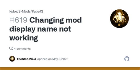 Changing Mod Display Name Not Working Issue KubeJS Mods KubeJS GitHub