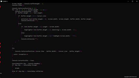 Github Paitorocxonc Sharp Console Editor C Console Editor