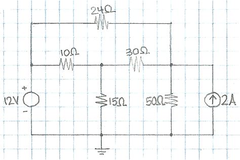 Solved A Write The Node Voltage Equations For The Circuit