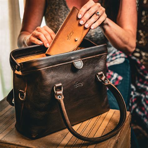 Everyday Purse Full Grain Tumbled Leather 100 Year Warranty
