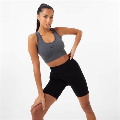 Everlast Seamless Cross Back Sports Bra Womens Medium Impact Sports