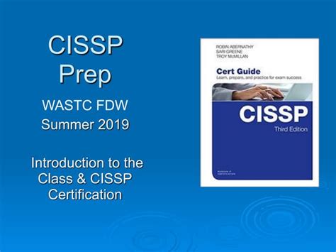 Cissp Preparation Introduction Ppt Cissp Preparation Introduction Ppt