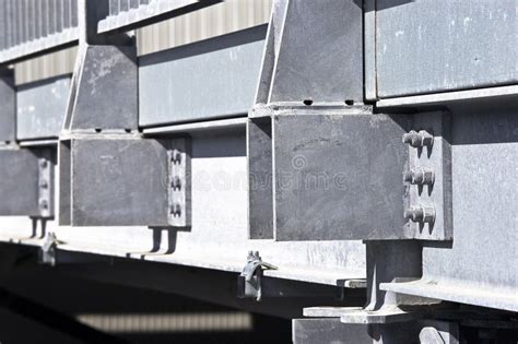 Structural Node Of A New Prefabricated Structure Steel Carpentry With