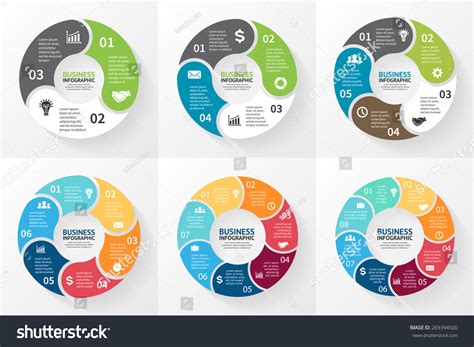 벡터 원 인포그래픽주기 다이어그램 그래프 프레젠테이션 스톡 벡터로열티 프리 269394500 Shutterstock
