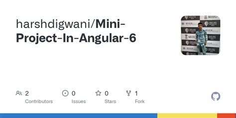GitHub Harshdigwani Mini Project In Angular