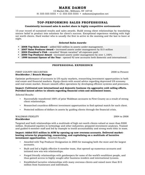 Sales Resume Objective Statement ~ Resume Letter