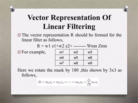 Spatial Filtering In Image Processing Pptx