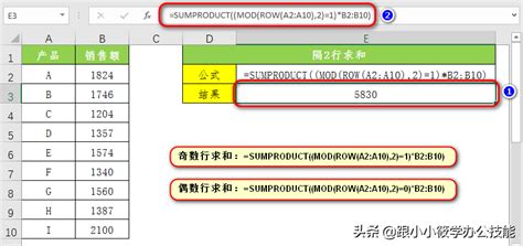 Excel怎么跳行求和(excel隔几行求和公式) 天天办公网 Excel怎么跳行求和(excel隔几行求和公式) 天天办公网