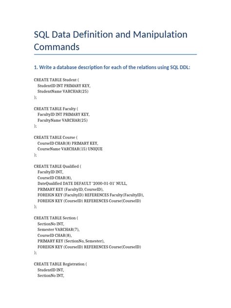 Sqlmodifiedcommands Pdf Data Management Computer Programming