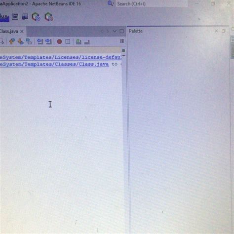 What To Do When I Have Empty Palette In Java Netbeans Pls See The