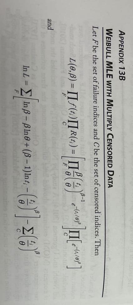 Solved 1 Derive Log Likelihood For Weibull Distribution For