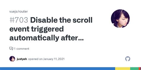 Disable The Scroll Event Triggered Automatically After Routerpush