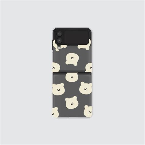 클리어 하드 Z플립3 곰찌 패턴 감도 깊은 취향 셀렉트샵 29cm