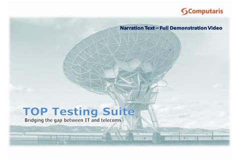 computaris top testing suite full demonstration ppt