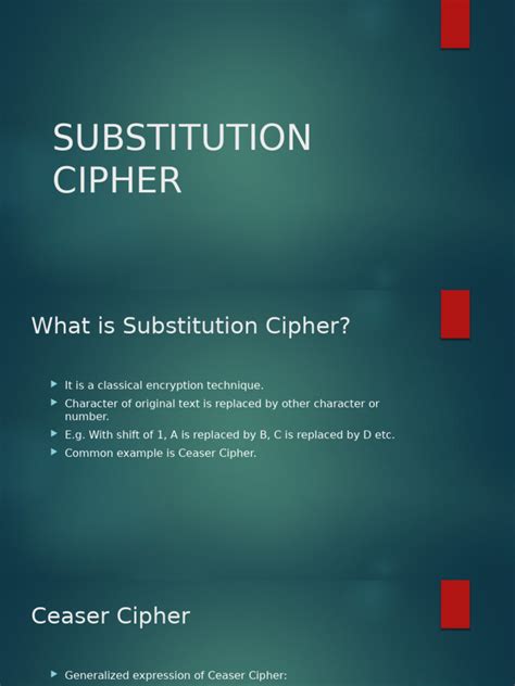 Substitution Cipher Pdf