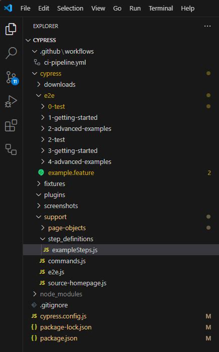 Javascript My Feature Steps Are Being Highlighted As Undefined But