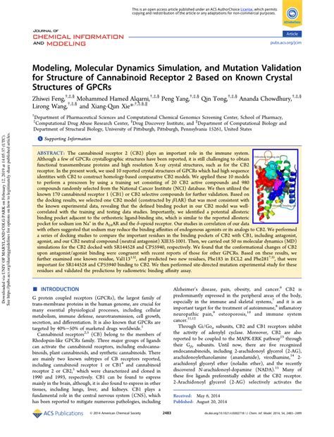 Pdf Modeling Molecular Dynamics Simulation And Mutation Validation For Structure Of