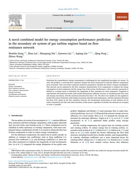 Pdf A Novel Combined Model For Energy Consumption Performance