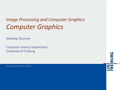 Image Processing And Computer Graphics Computer Graphics Ppt