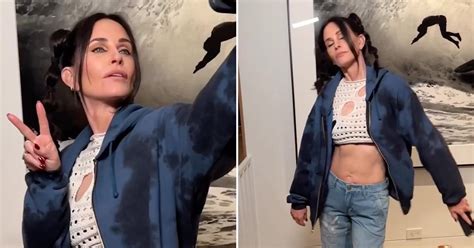 Courteney Cox Shows Off Her Abs In Gen Z Girl Video Watch