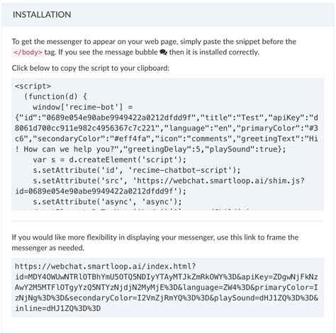 Webchat Module Smartloop