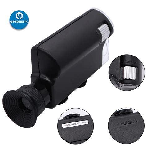 Портативный микроскоп Mshiwi 60X-240X | AliExpress