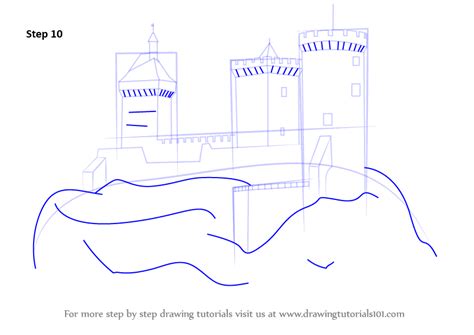 How To Draw A Medieval Castle Castles Step By Step