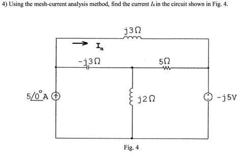 Solved Using The Mesh Current Analysis Method Find The Chegg