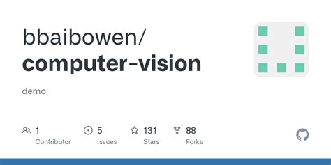 Github Bbaibowencomputer Vision Demo