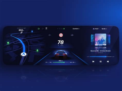 Electric Vehicle Hmi Dashboard Design By Andrii Perevoznik On Dribbble