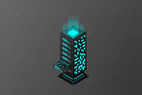 Datacenter Isometric Vector Illustration Datacenter Database Hardware Png And Vector With
