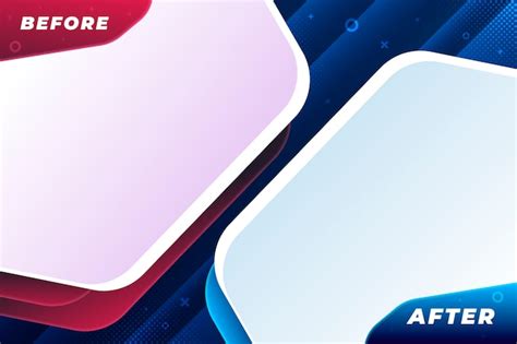 Free Vector Gradient Before And After Background Template