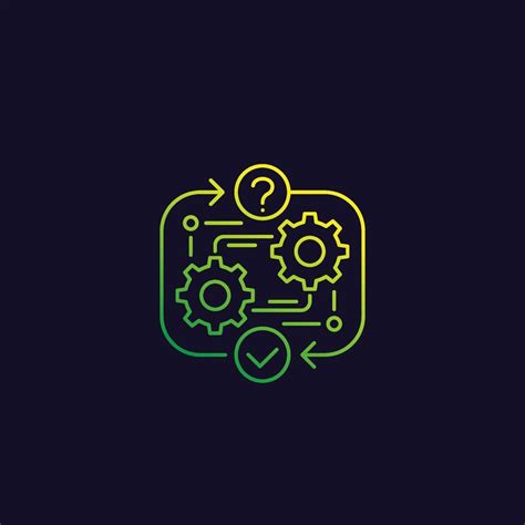 Workflow Procedure Icon Linear Vector 6883821 Vector Art At Vecteezy