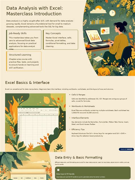 Excel Data Analysis Masterclass Guide Pdf Microsoft Excel Data