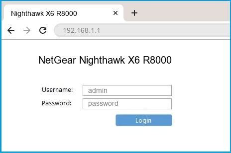 Netgear Nighthawk X R Router Login And Password