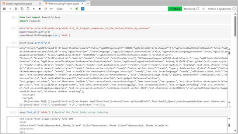 Webscraping Pythonprojects Datascience Beautifulsoup Pandas Requests Miniproject